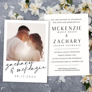 Polaroid Wedding Invitation - Etsy Australia