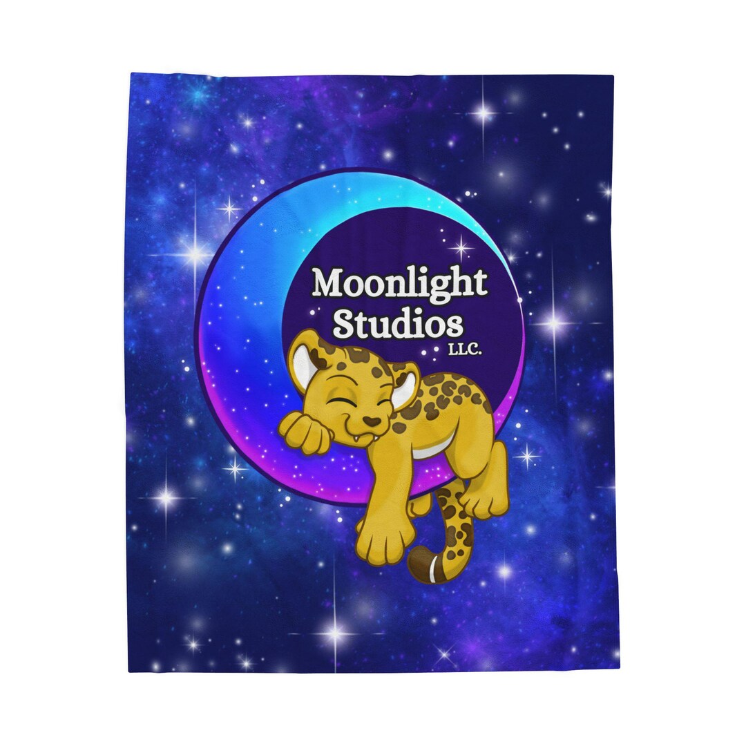 Moonlight Studios Logo Velveteen Plush Blanket - Etsy