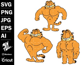 Garfield Cricut Svg | Etsy