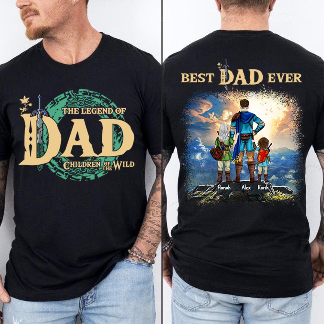 Personalized the Legend of Dad Zelda Dad Shirt, Best Dad Ever Shirt ...