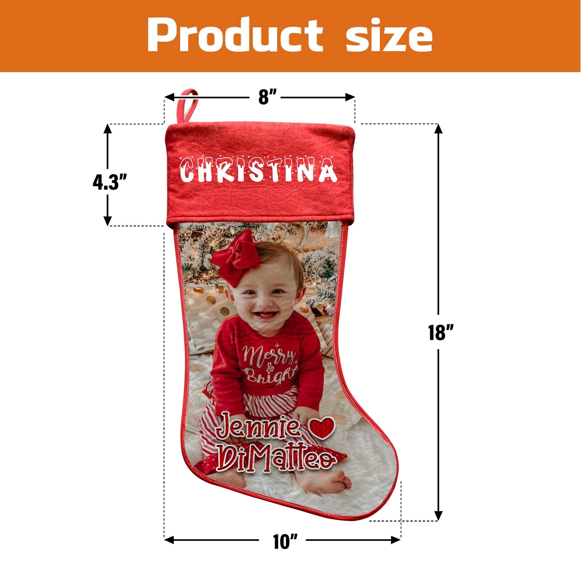 Personalized Cat Christmas Stockings, Cat Christmas Stocking, Custom ...