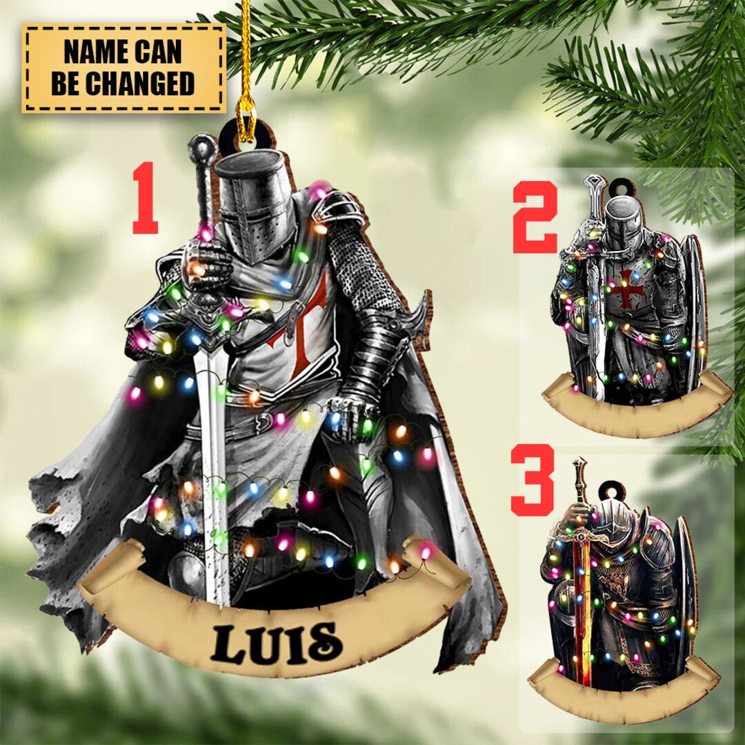 Personalized Armor of God Christmas Ornament, God Warrior Acrylic ...