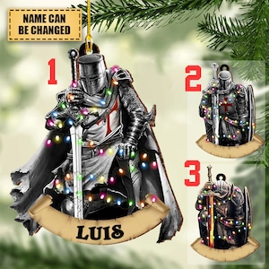 Personalized Armor of God Christmas Ornament, God Warrior Acrylic ...