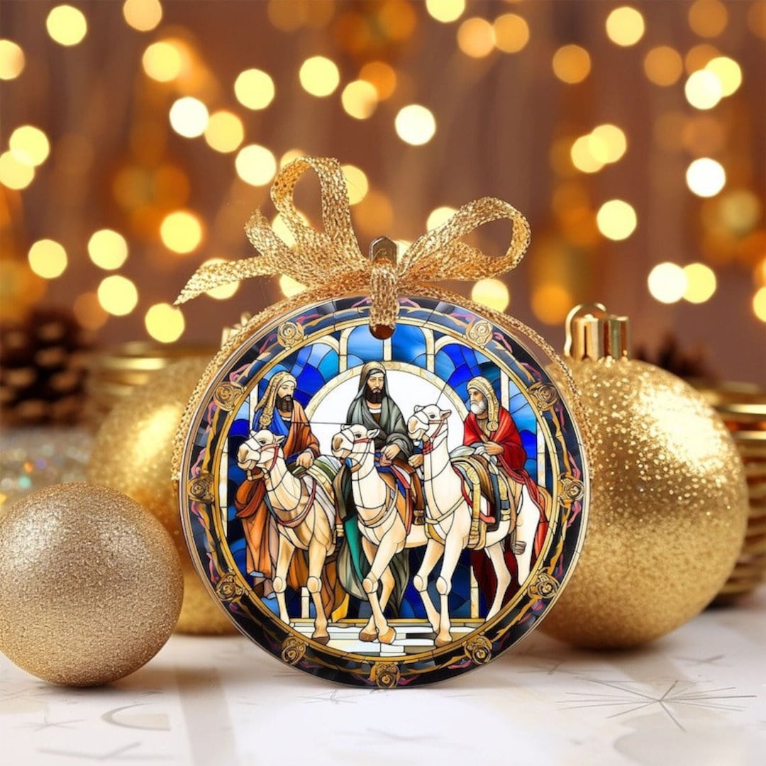 Three Kings Christmas Ornament, Merry Christmas, Nativity Scene ...
