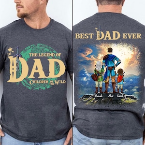 Personalized the Legend of Dad Zelda Dad Shirt, Best Dad Ever Shirt ...