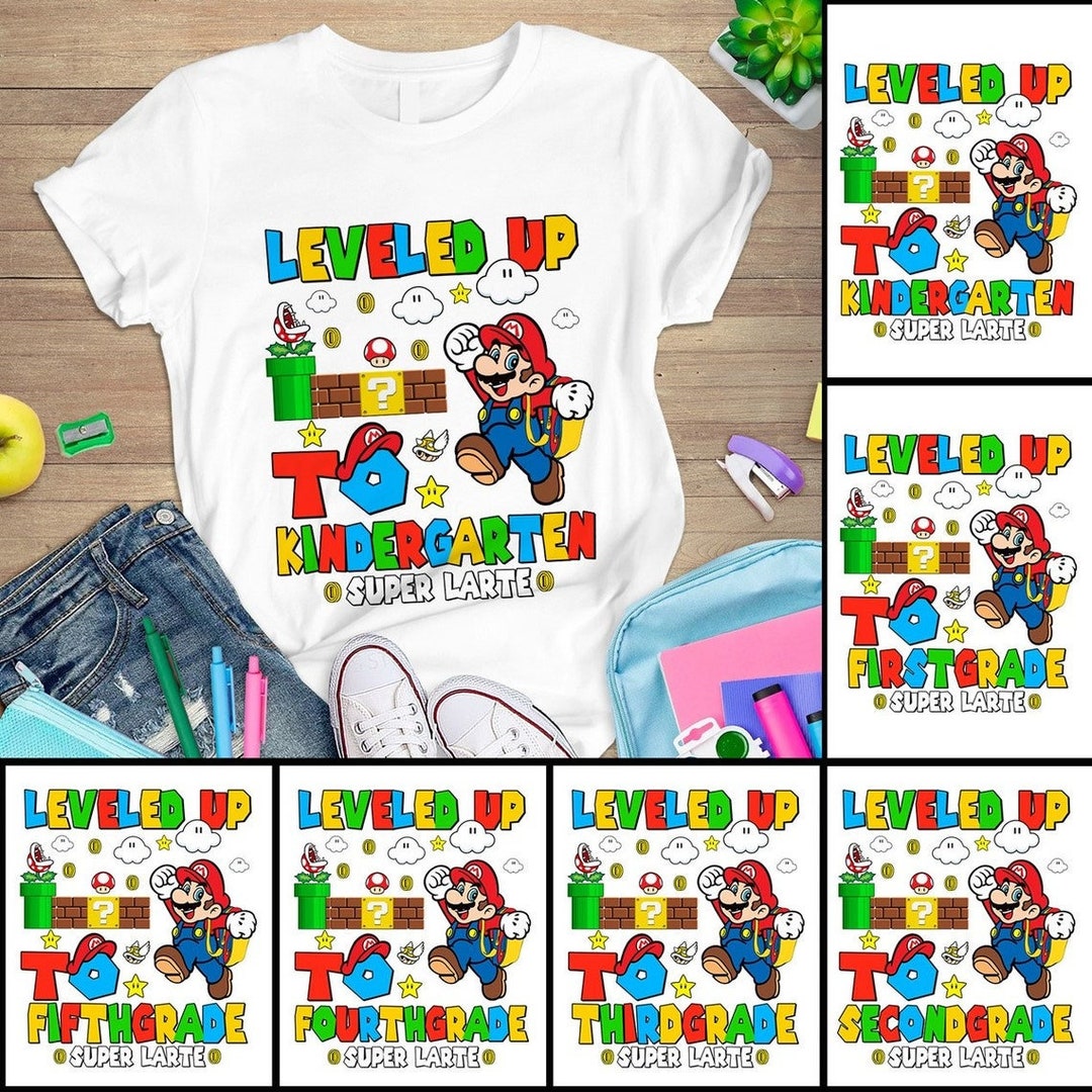 Personalized Super Kiddio Leveled up Shirt, Custom Grade Toddler Shirt ...