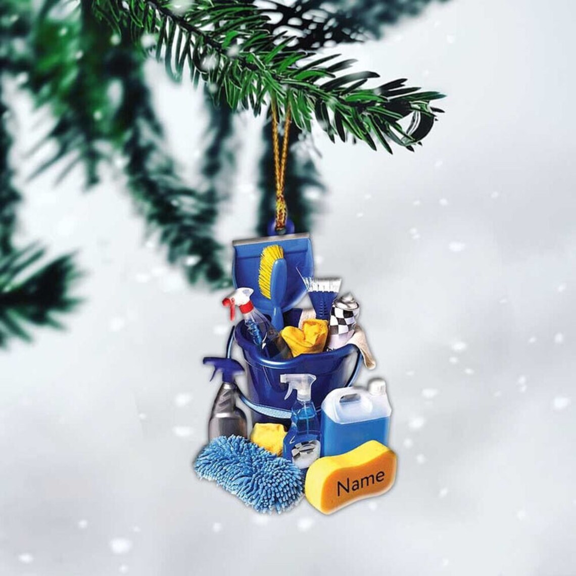 Personalized Cleaning Tools Christmas Ornament, Cleaning Maid Service ...