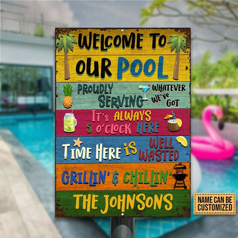 Funny Pool Signs - Etsy