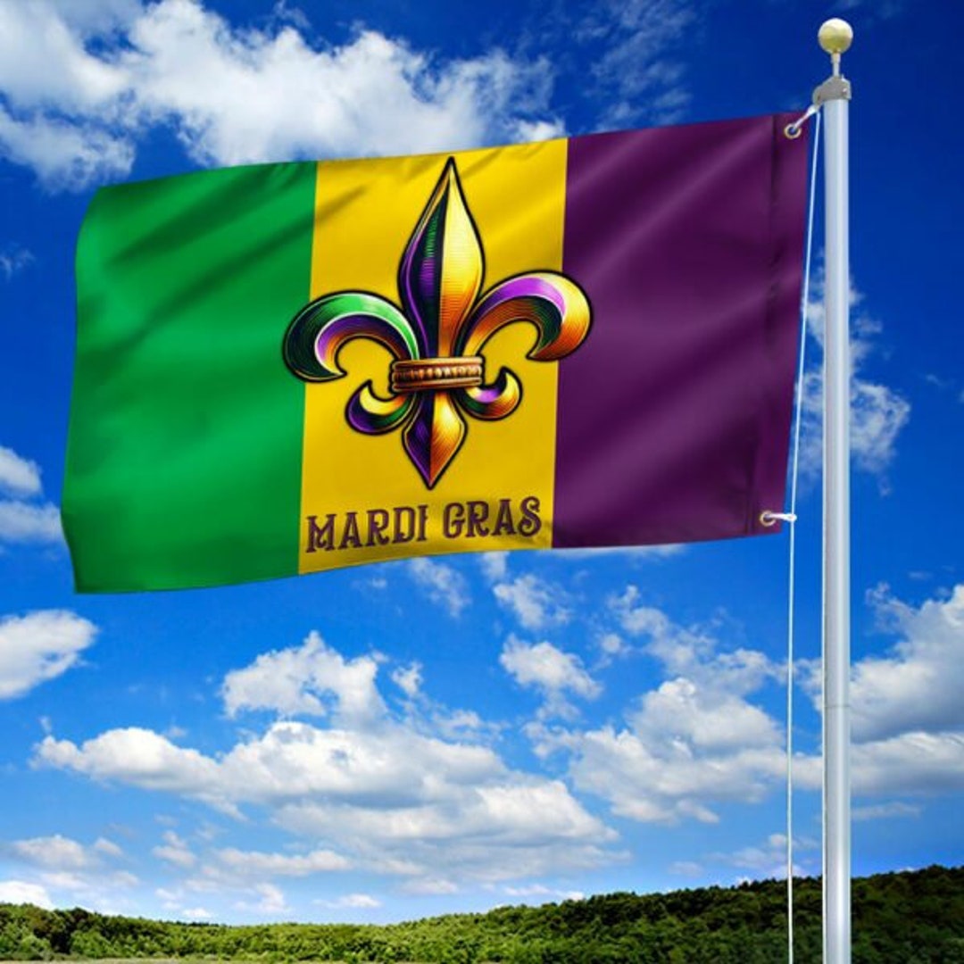 Mardi Gras Grommet Garden Flag, Garden Flag, House Flag, Garden ...