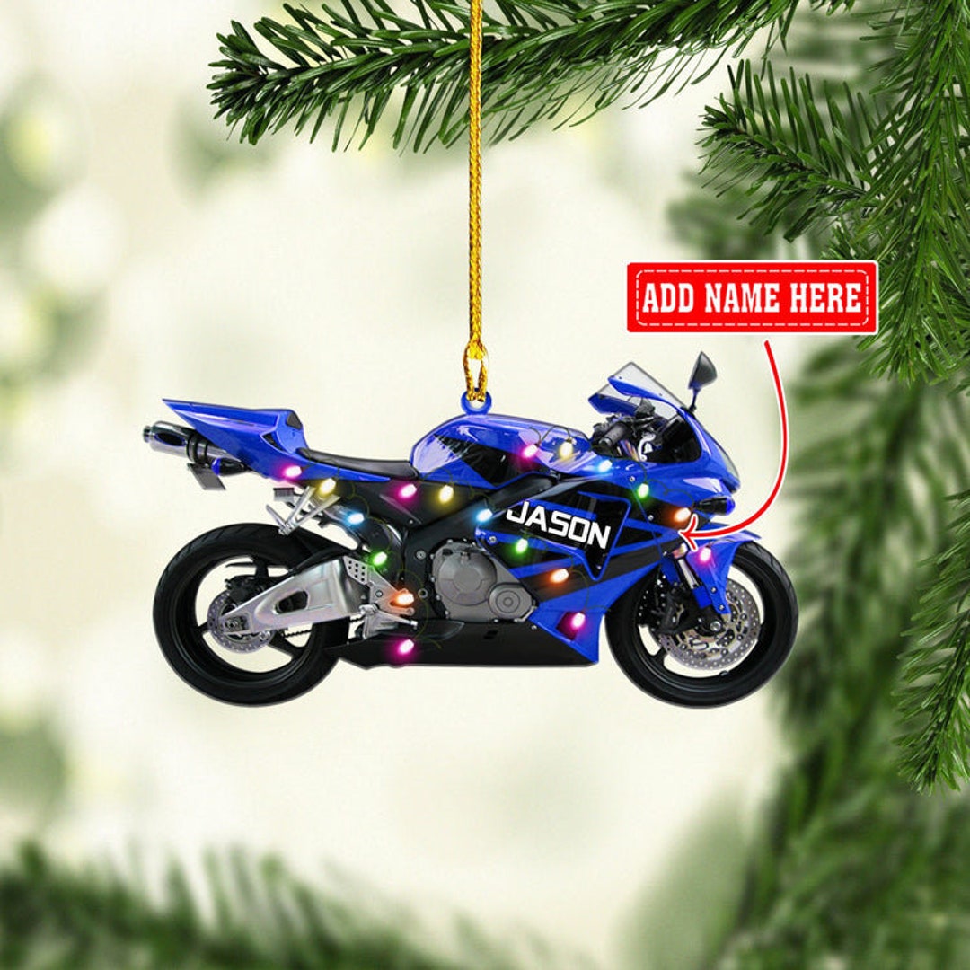 Personalized Motocross Christmas Ornament, Custom Name Motocross ...