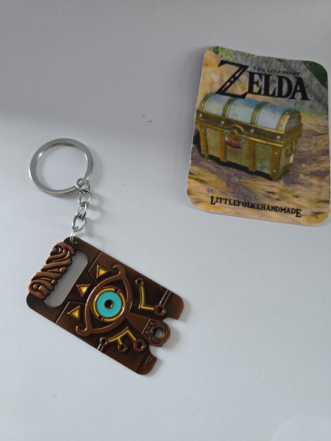 Zelda Inspired Keyring, Sheikah Slate Container, Nostalgic Game BOTW ...