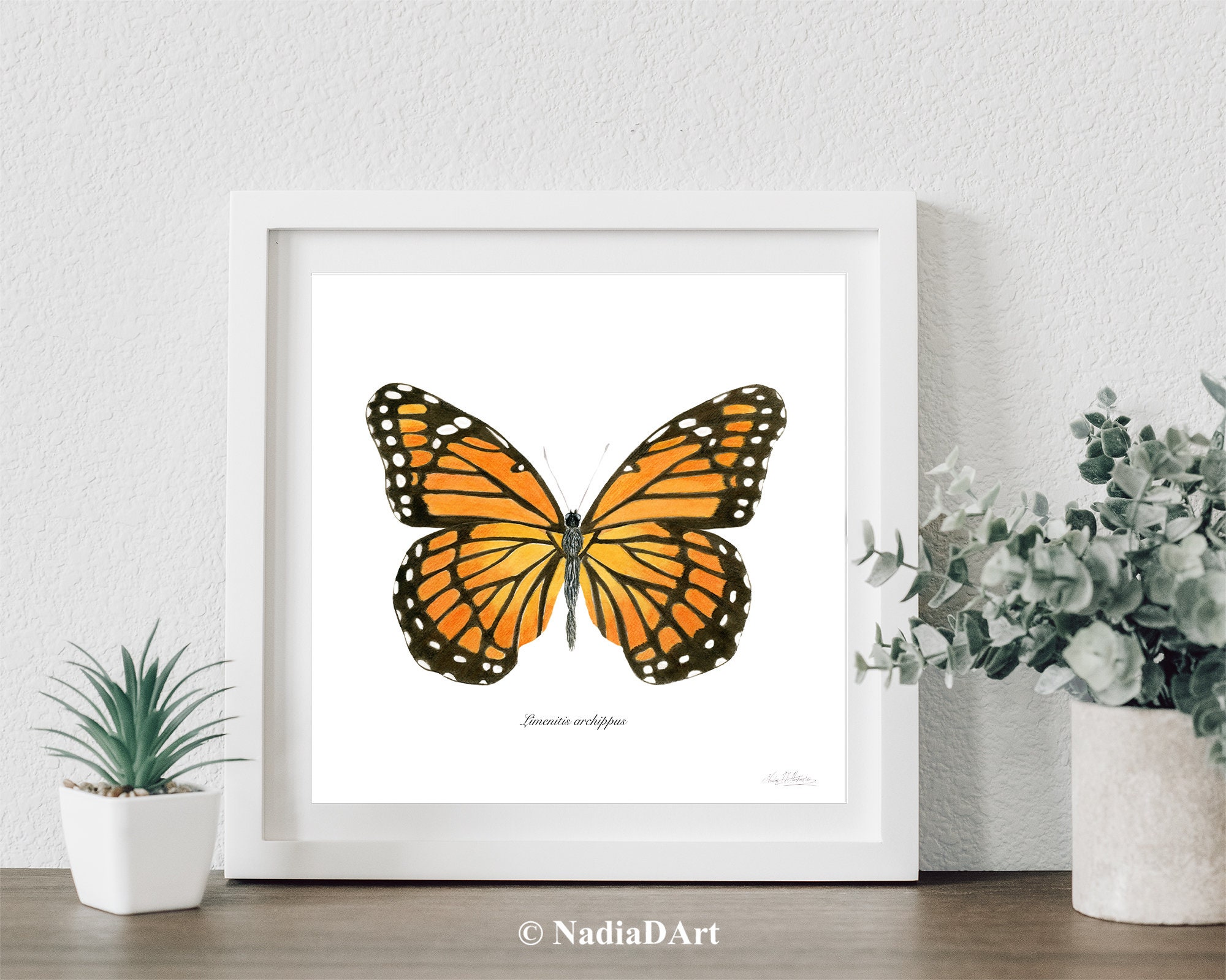 Monarch Butterfly Print Monarch Butterfly Painting Monarch - Etsy