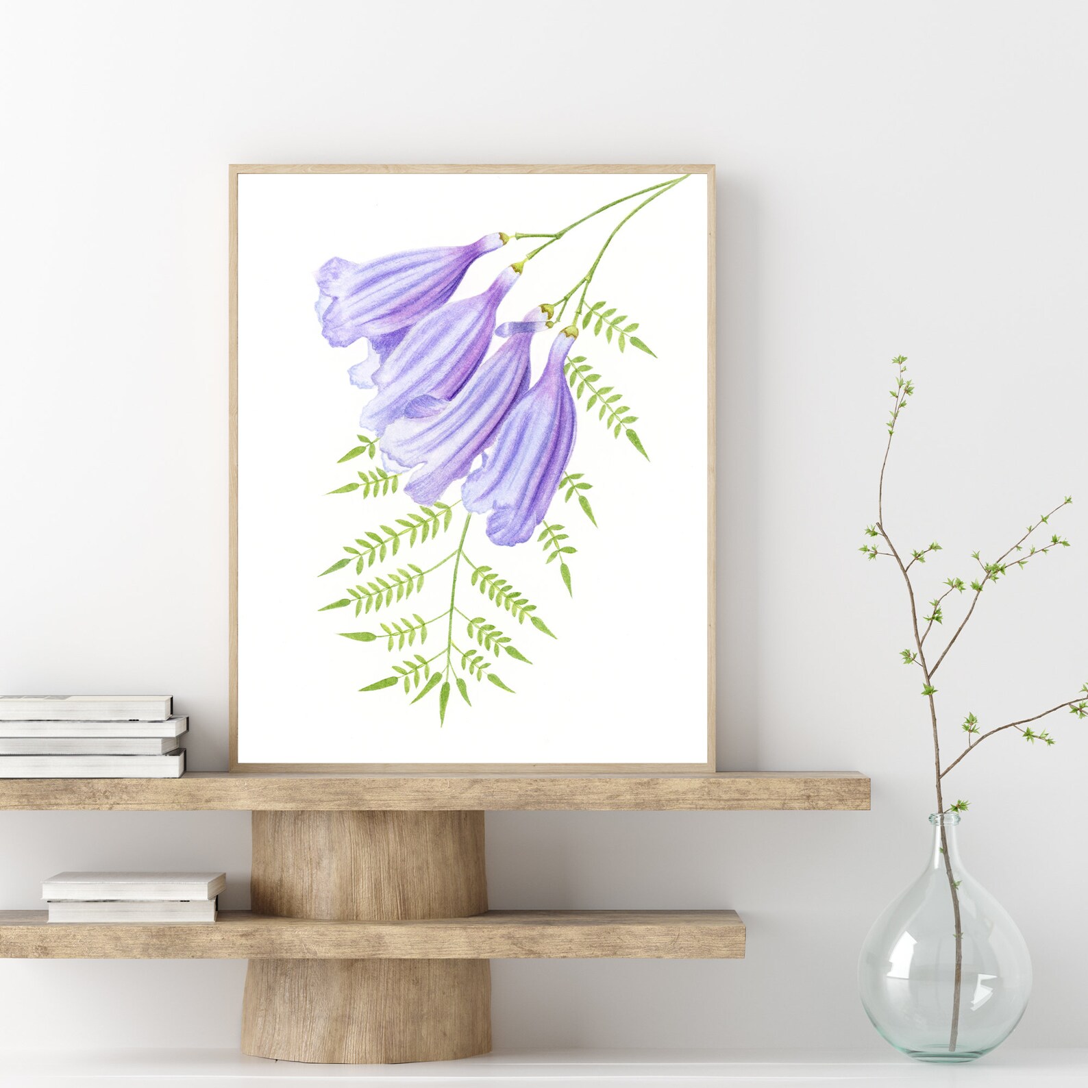 JACARANDA ART PRINT Set of 3, Jacaranda Botanical Print, Jacaranda ...