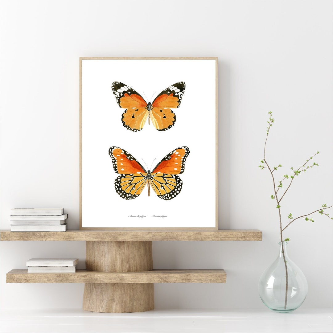 Watercolor Monarch Butterfly Painting, Monarch Butterfly Print, Monarch ...