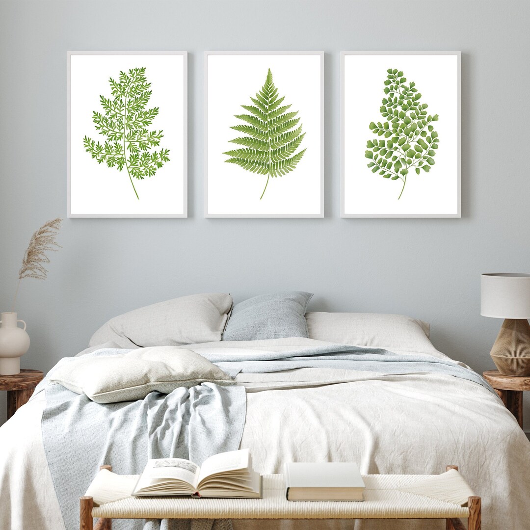Greenery Watercolor Fern Prints Painted Fern Plant Poster Maidenhair ...