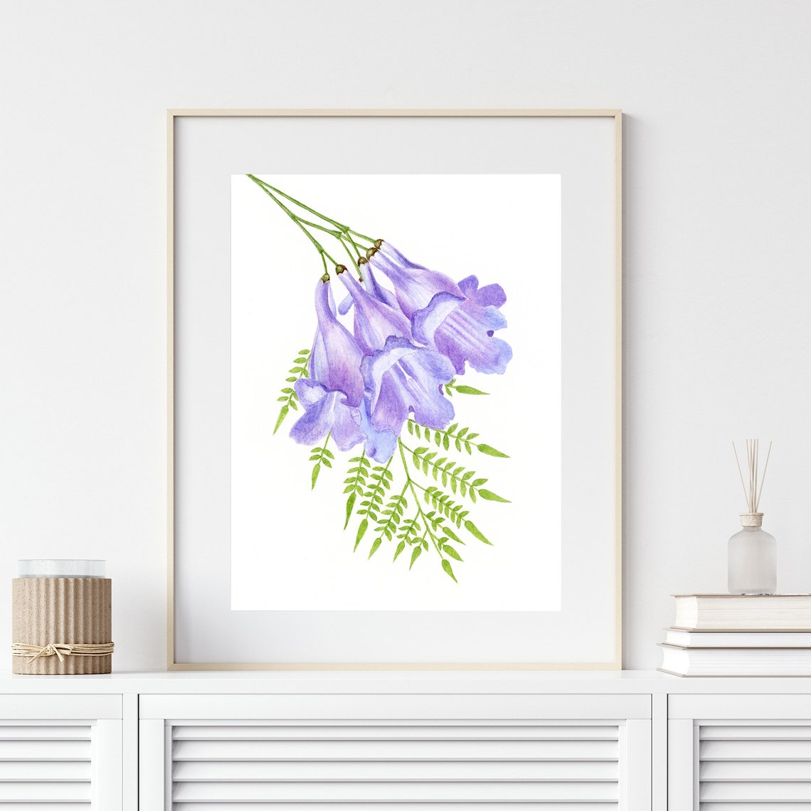 JACARANDA ART Print Jacaranda Watercolor Painting Jacaranda - Etsy