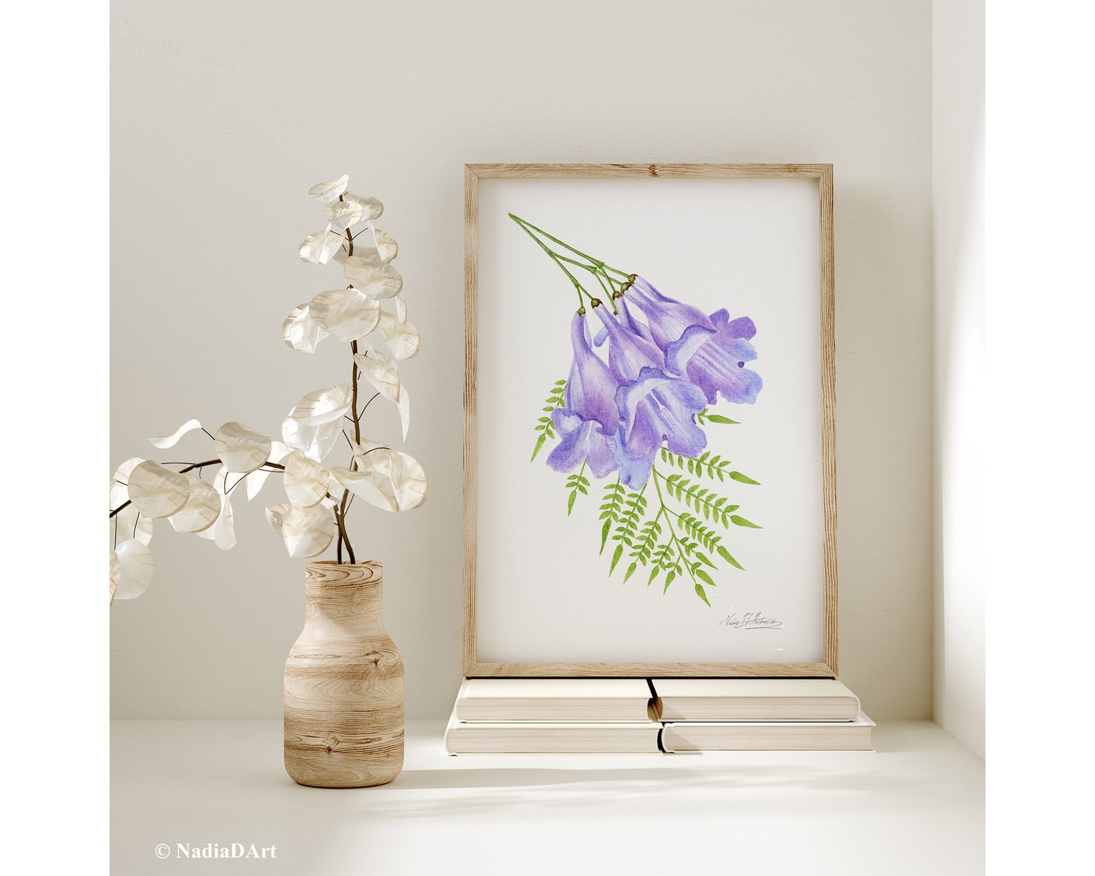 JACARANDA ART Print Jacaranda Watercolor Painting Jacaranda | Etsy