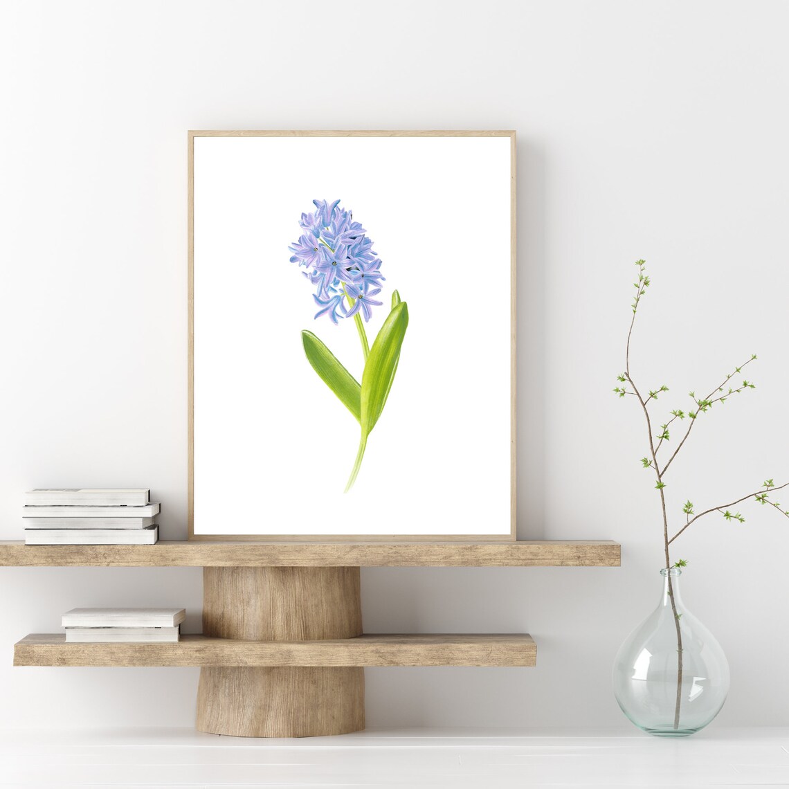 BLUE HYACINTH PRINT, Hyacinth Watercolor Painting, Hyacinth Wall Art ...