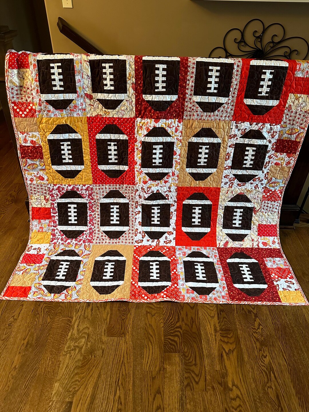 Kansas City Chiefs Quilt - Etsy