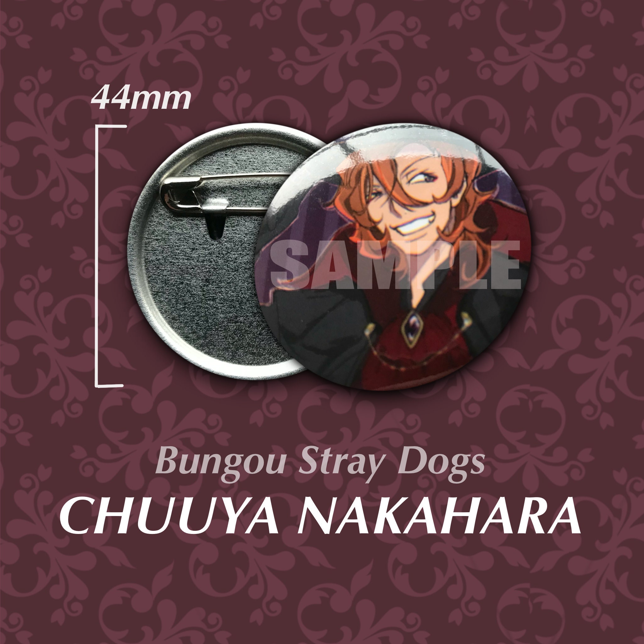 BSD Vampire Chuuya Button - Etsy