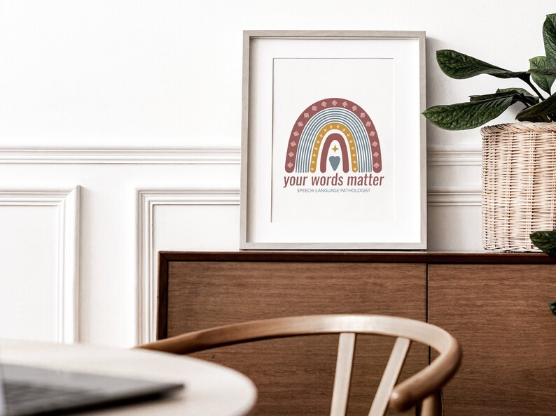 Speech Therapy Svg Your Words Matter Wall Art for SLP - Etsy