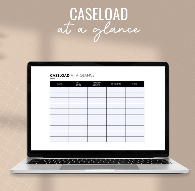 PRINTABLE Caseload Management for School- Based Slps, Pts, Ots, School ...