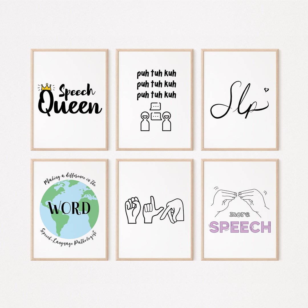 Speech Therapy Room Décor Bundle • Great SLP Gifts • Speech Therapist ...