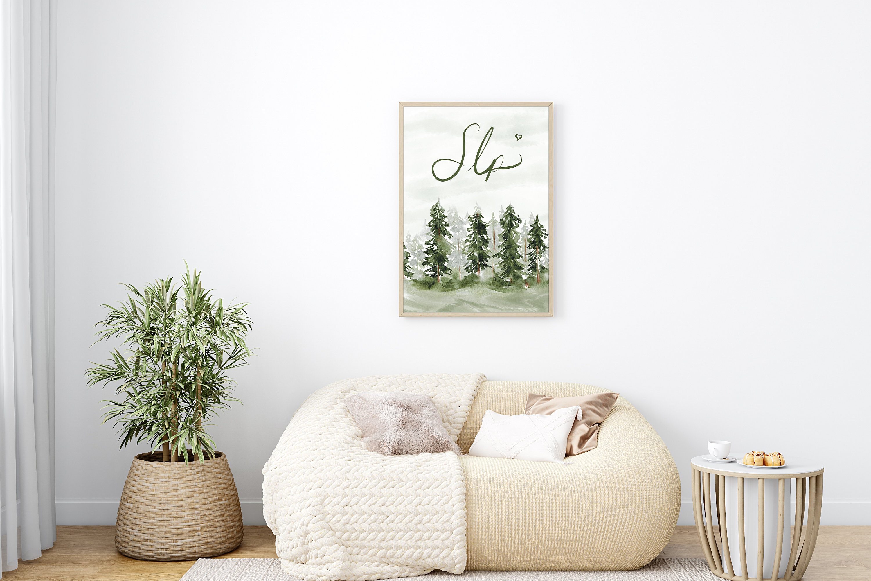 Slp Sage Green Wall Art, Speech Therapy Office Decor, Speech Pathology ...