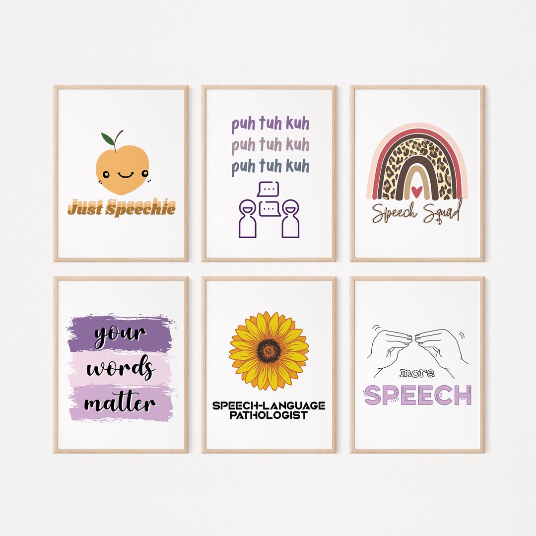 Speech Therapy Décor Bundle • SLP Gifts • Speech Therapist Svg Png Pdf ...