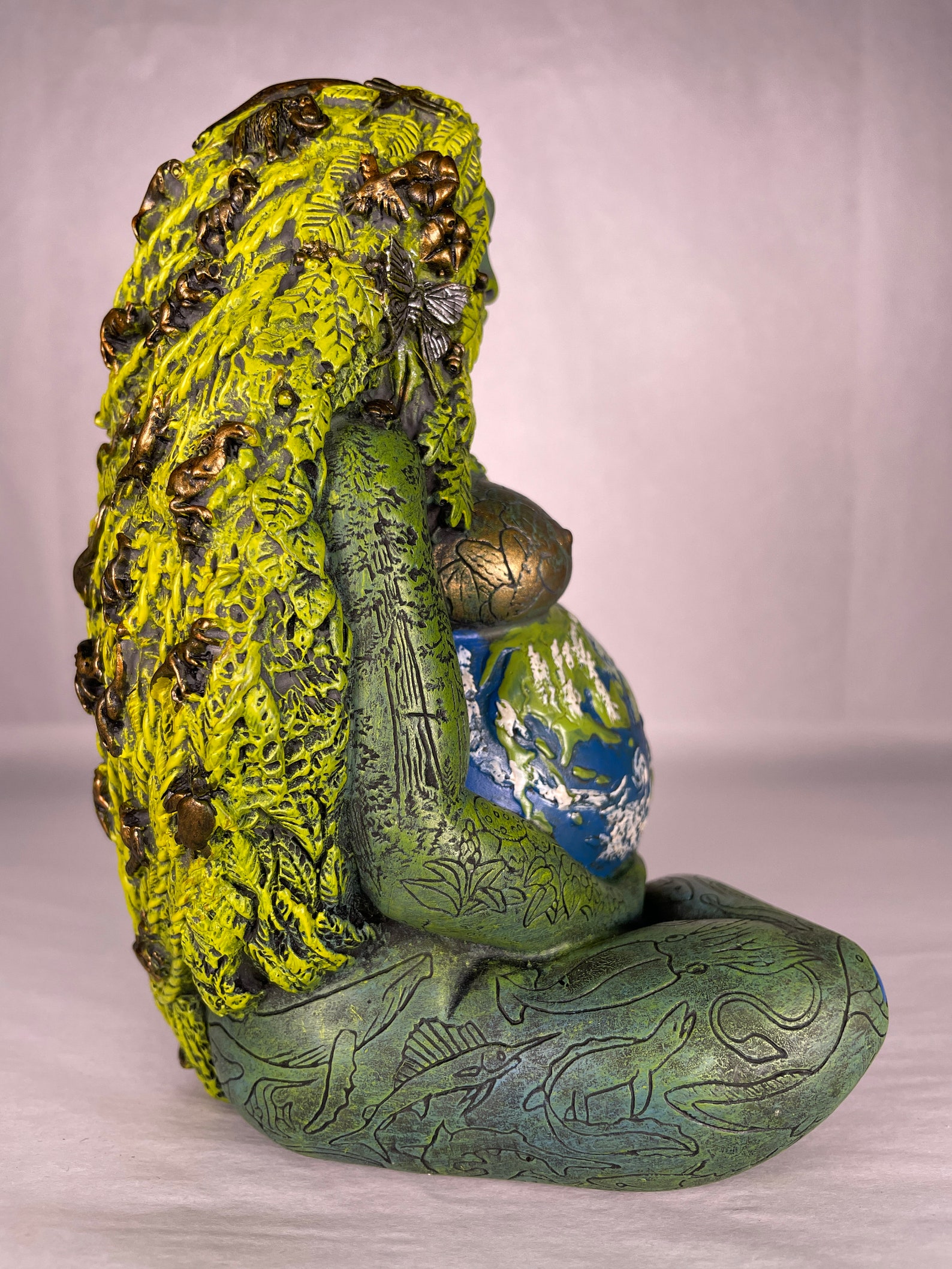 Vintage Mother Gaia Statue Terra Gaea Primordial Goddess of | Etsy