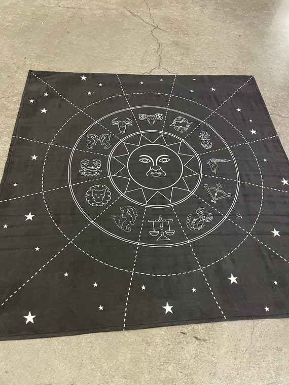 Black Occult Altar Cloth Vintage Altar Cloth Sculpture Art ...