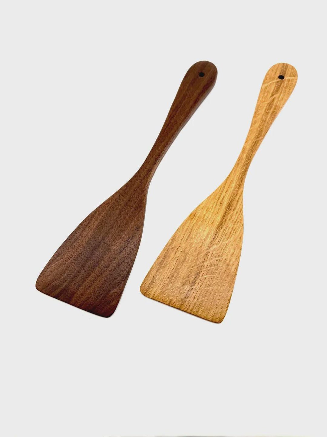 Hardwood Turner | Broad Head Wood Spatula for Cast Iron and Nonstick ...