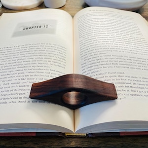 Hardwood Book Buddy, Book Finger Page Holder - Etsy