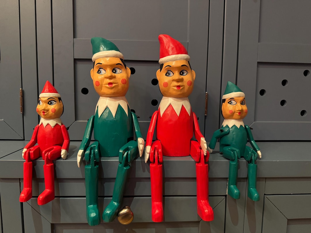 Handmade Shelf Sitter Elf: 1950s Vintage Christmas Art Doll - Etsy