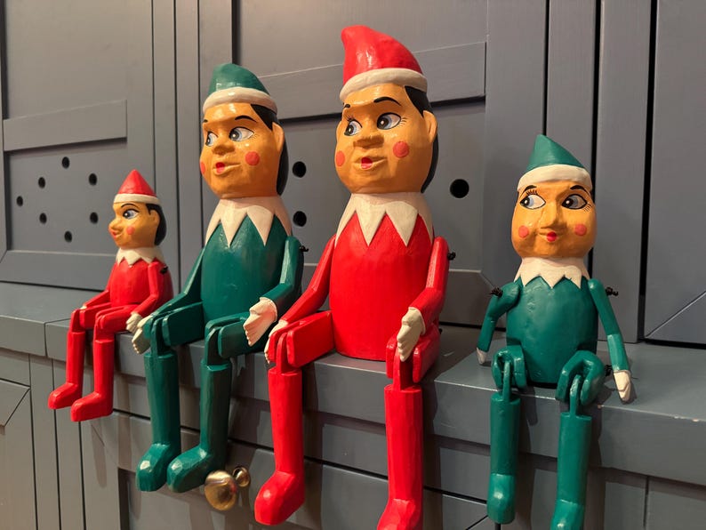 Handmade Shelf Sitter Elf: 1950s Vintage Christmas Art Doll - Etsy