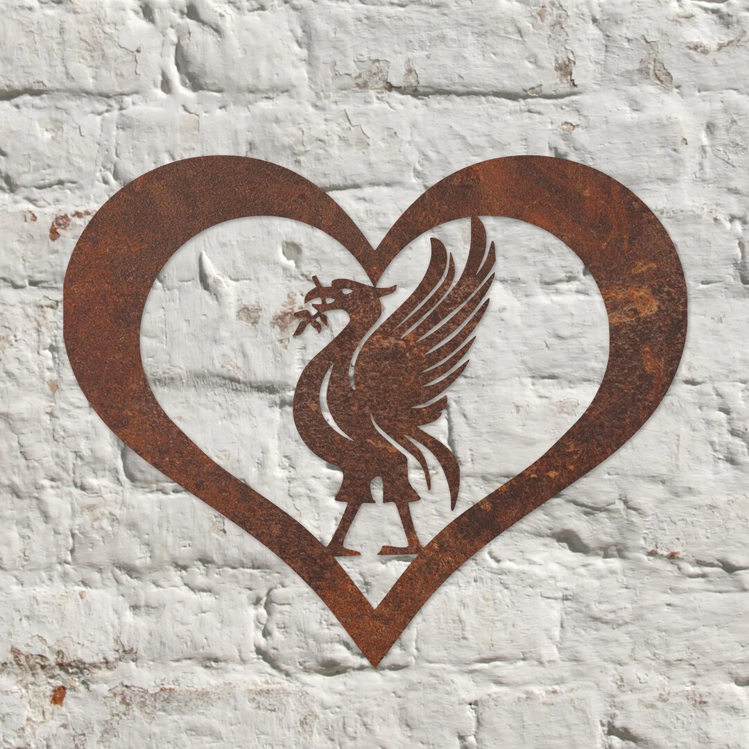 Rustic Metal Liver Bird Heart Wall Art, Handmade Sculpture - Etsy