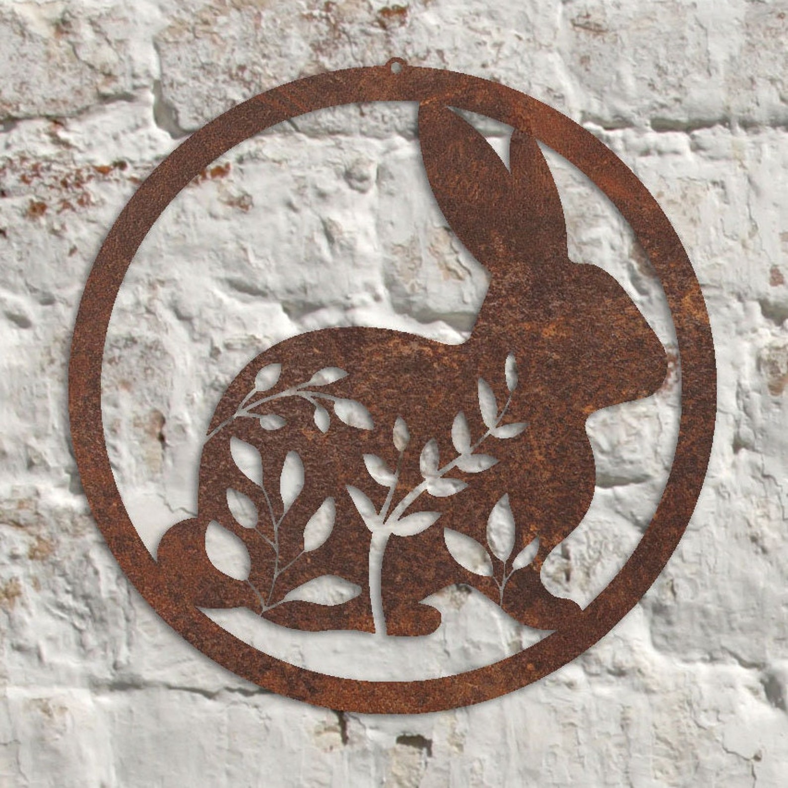 Rustic Metal Rabbit Wall Art Sculpture Bespoke Handmade Gift - Etsy
