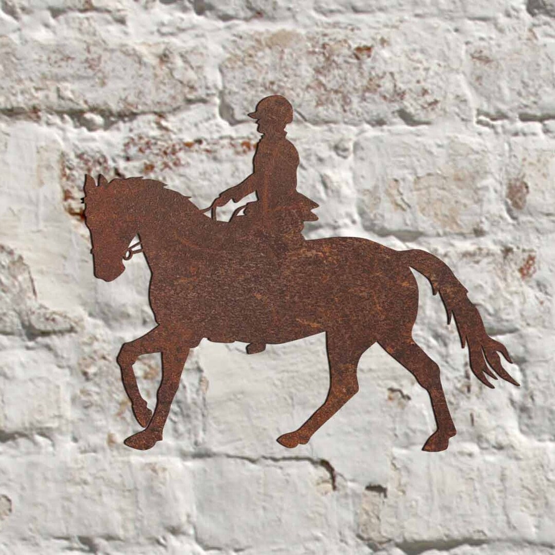Personalised Dressage Horse Riding Wall Sculpture - Etsy
