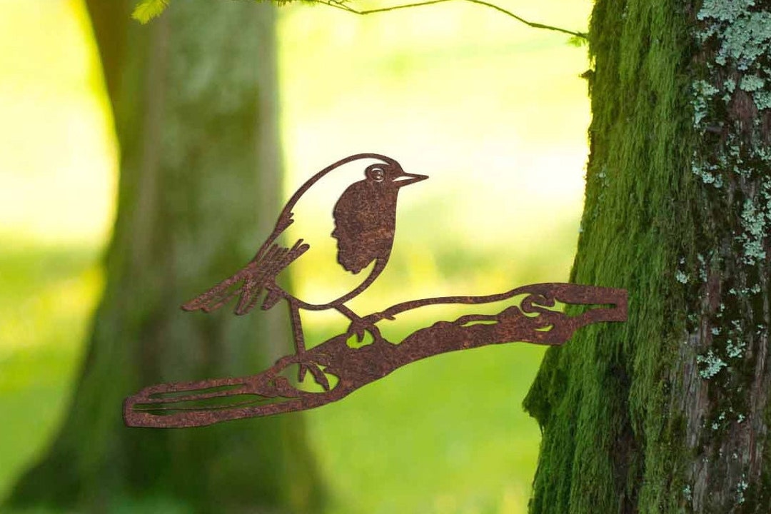 Rustic Metal Robin Wall Art Sculpture - Bespoke Handmade Gift - Etsy