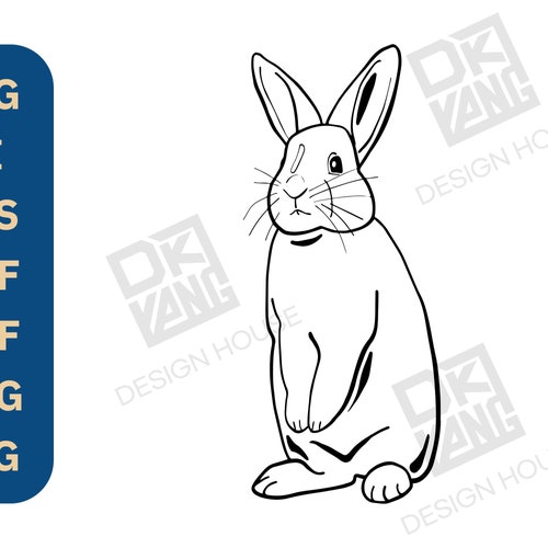 Rabbit SVG Bunny Svg Files for Cricut Easter Farm Animal - Etsy
