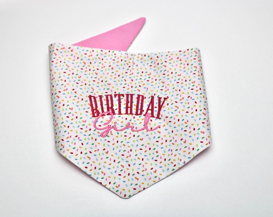 Dog Birthday Bandana, Girl Birthday, Birthday Bandana, Dog Mom - Etsy