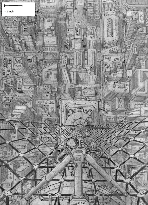 Empire State Building Top View Drawing