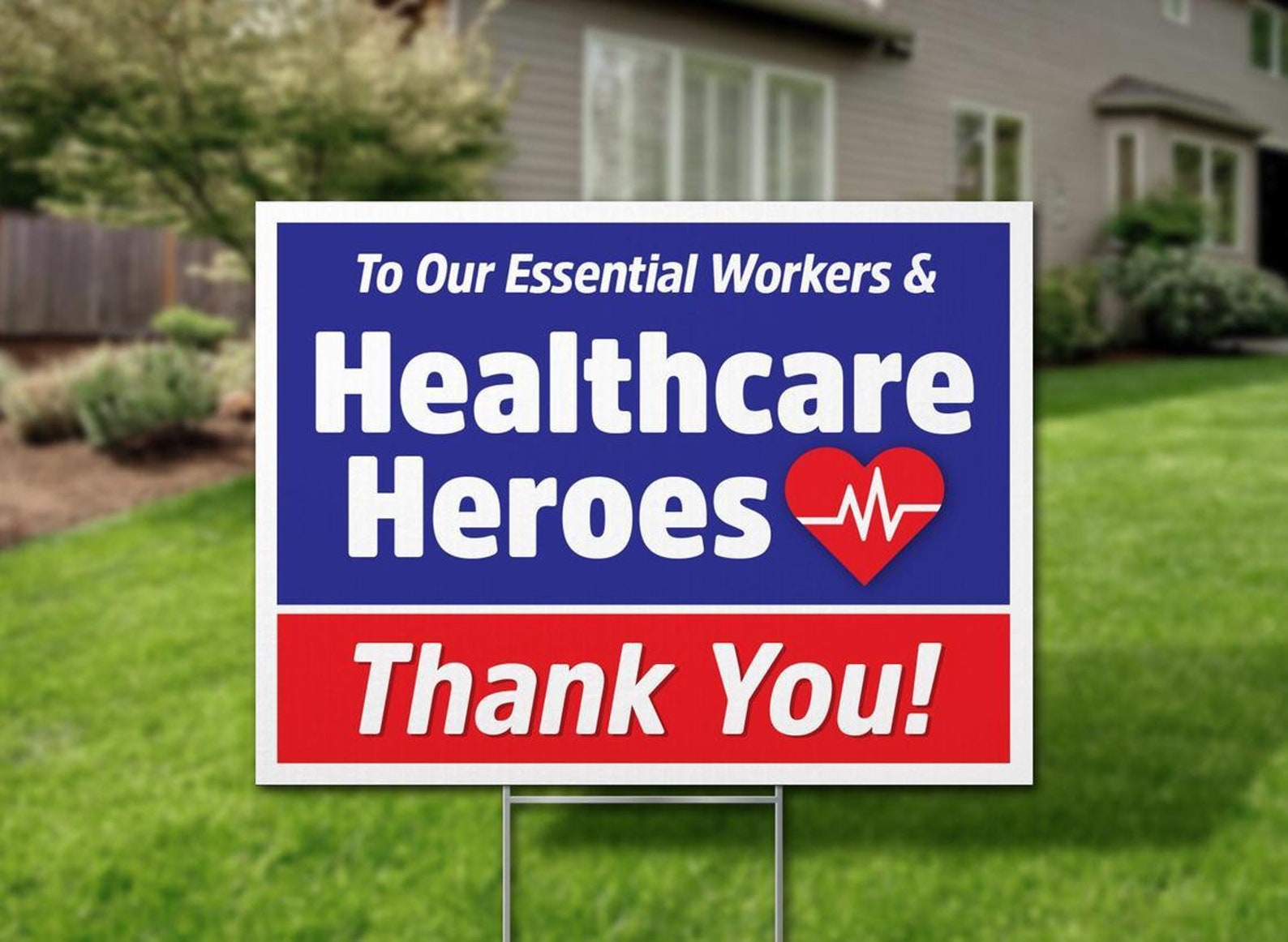 Healthcare Heroes! Yard Signs | Double Sided 18" X 24" - Etsy