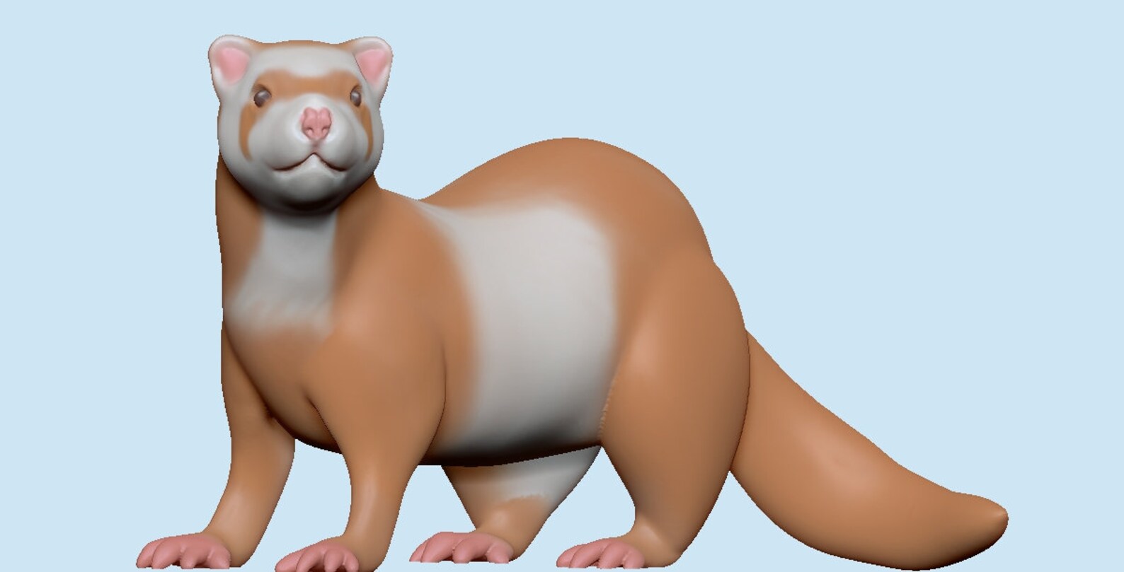 Ferret Figurine STL File for 3D Print - Etsy