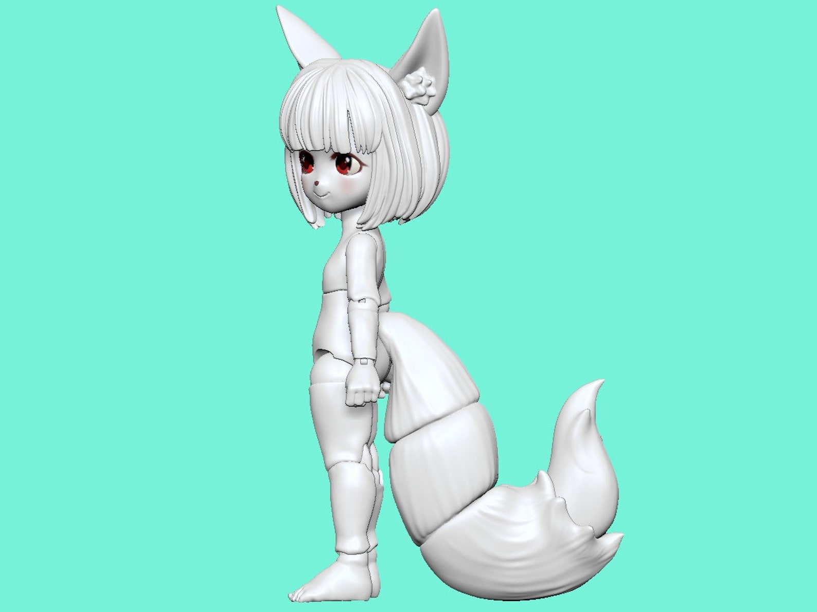 Inari Bjd Series Addition Tail .STL File for 3D Print - Etsy