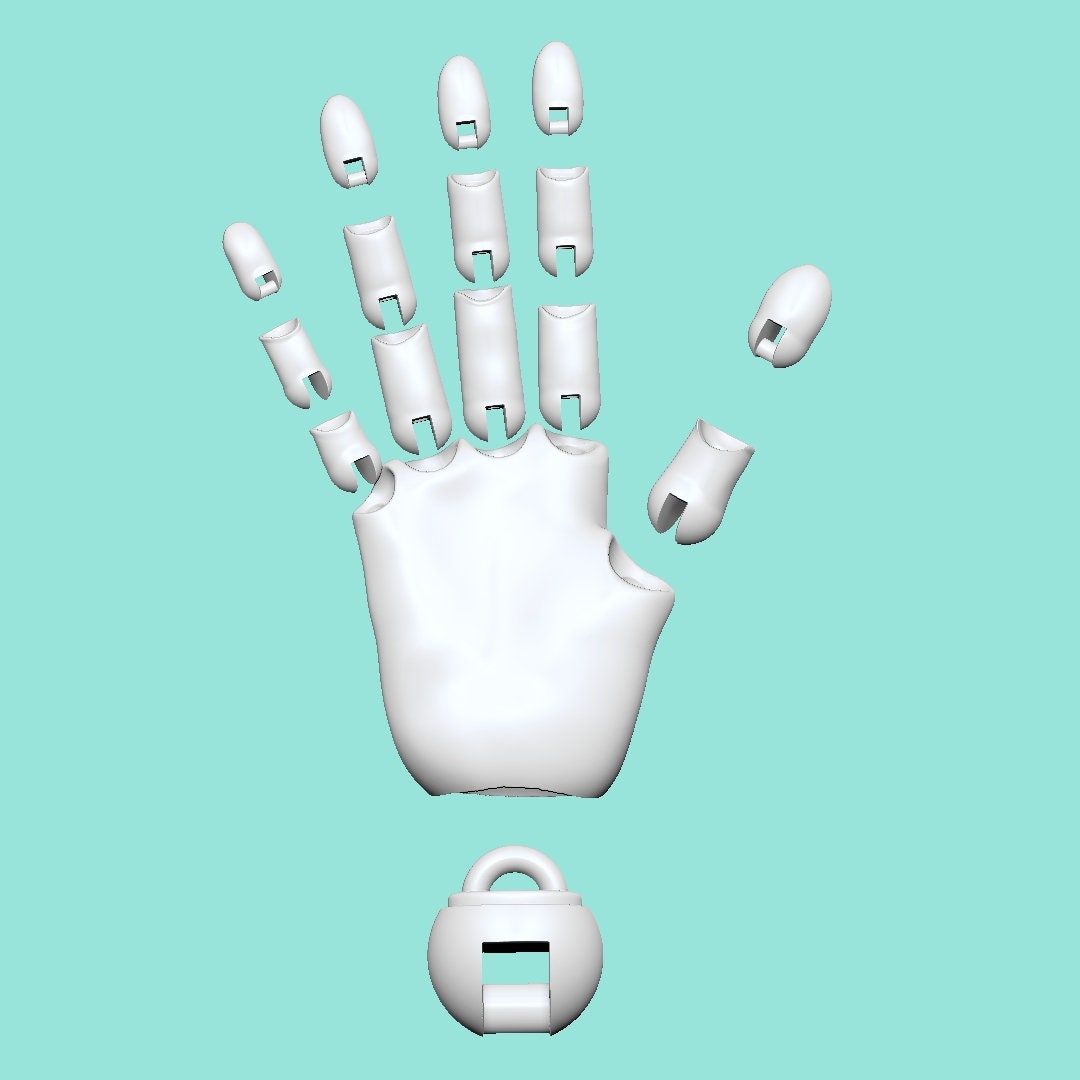 Anya Atelier - Basic BJD Jointed Hand 3d Print File - Etsy