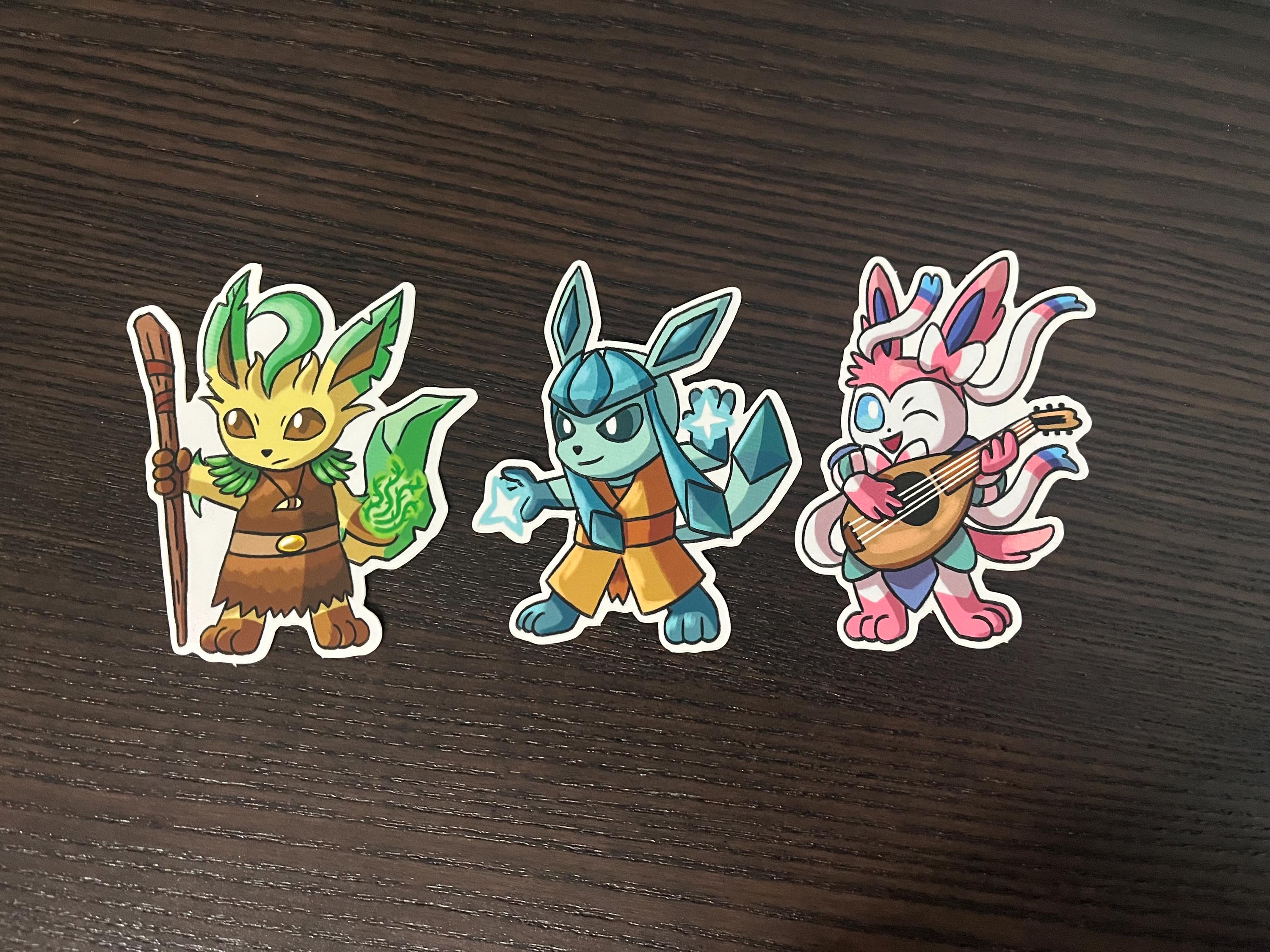 D and Eevee Stickers - Etsy