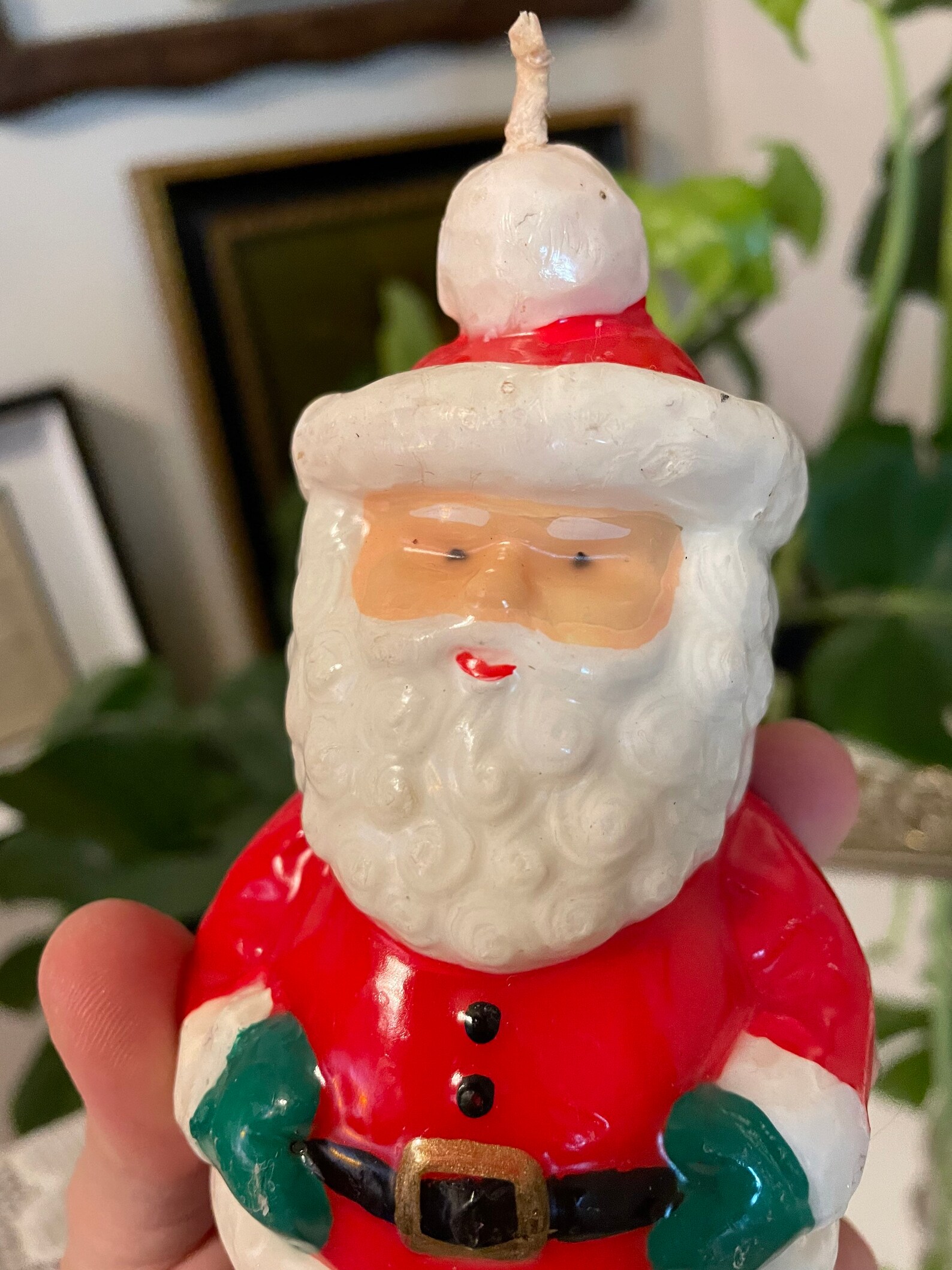 Vintage Santa Clause Candle Figure Adorable Christmas Retro 70s 80s 90s ...