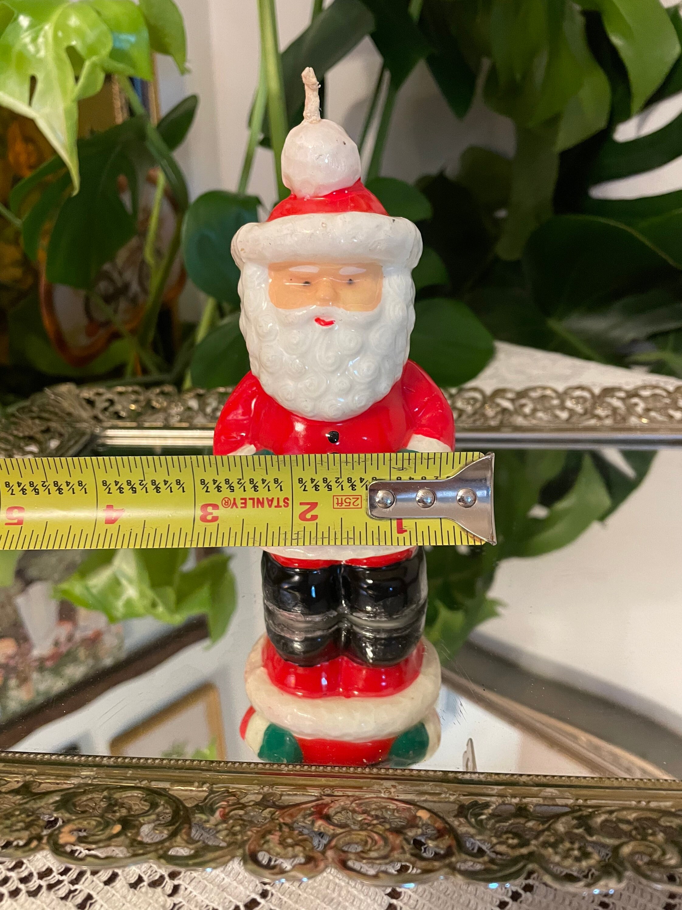 Vintage Santa Clause Candle Figure Adorable Christmas Retro 70s 80s 90s ...