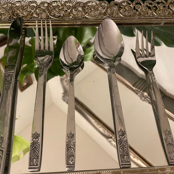 Korean Stainless Flatware Set - Etsy